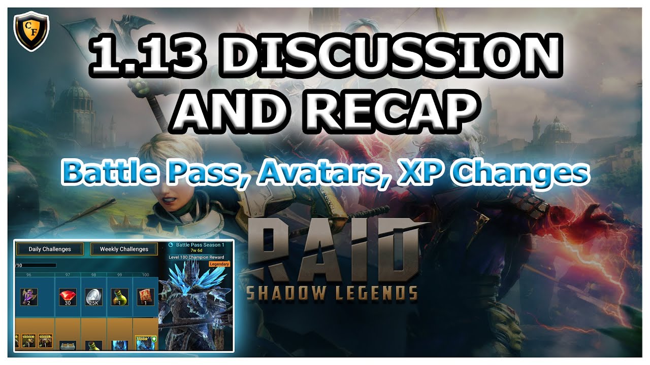 RAID Shadow Legends | 1.13 DISCUSSION AND RECAP | BATTLE PASS, AVATARS ...
