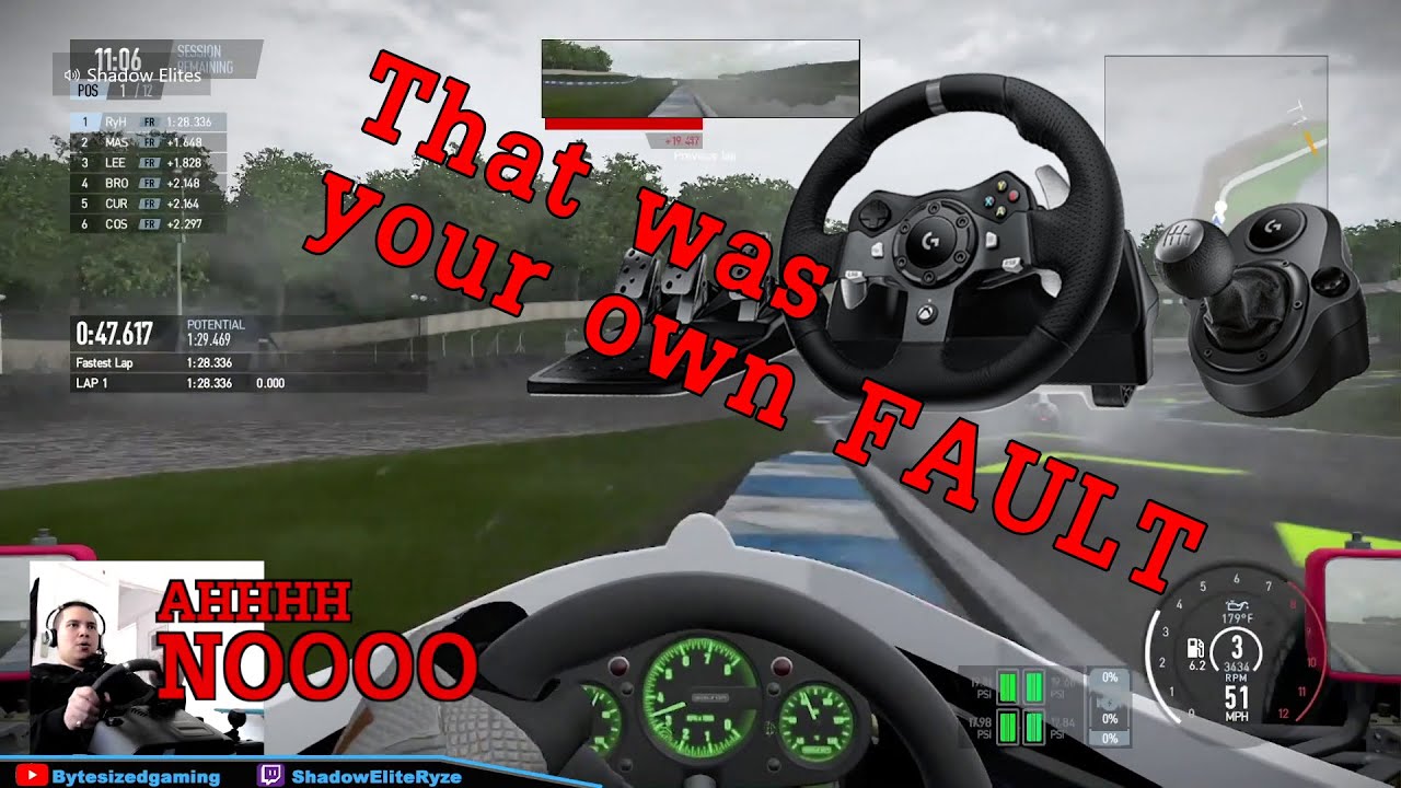 First time using Logitech G920 w/ Shifter on Project Cars 2 [Xbox One ...