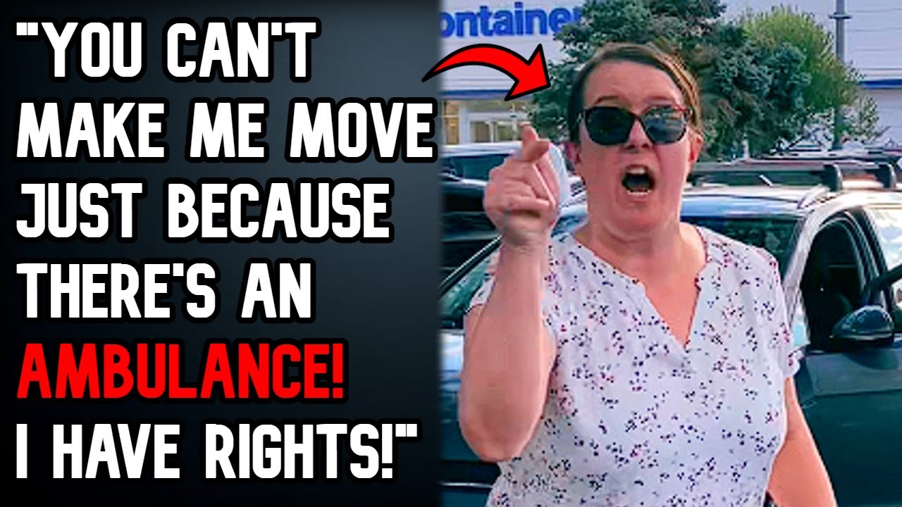 r/EntitledPeople Karen Blocks Road While AMBULANCE Responds To Heart ...