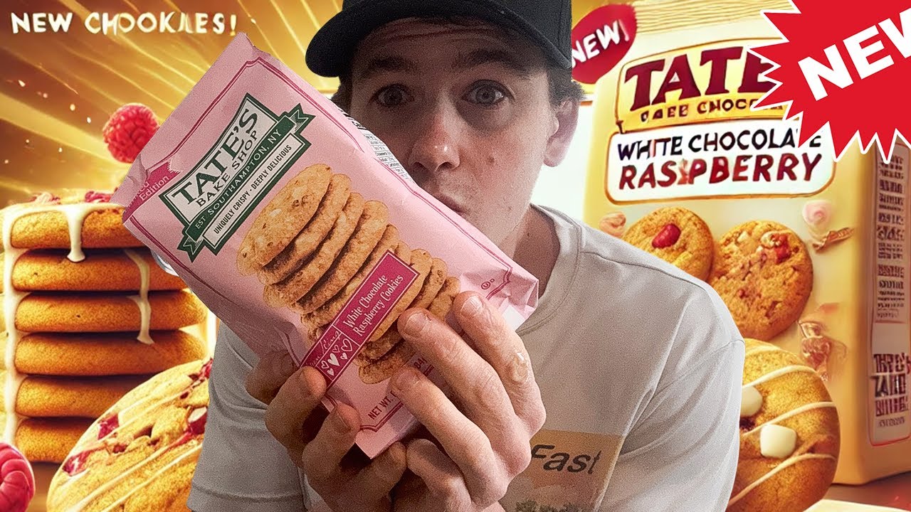 NEW White Chocolate Raspberry Cookies from Tate's Bake Shop 🍪 | Sweet ...