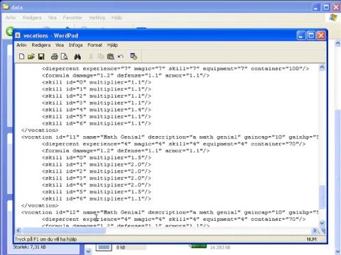 Tibia Tutorial - Creating New Vocation [XML] - YouTube