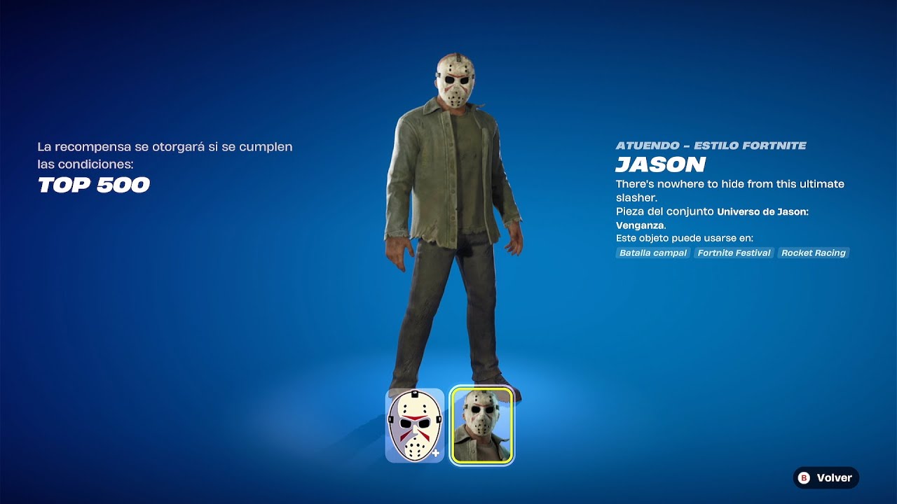 ¡Consigue LA SKIN de JASON VOORHEES GRATIS en Fortnite! 😱🔥 - YouTube