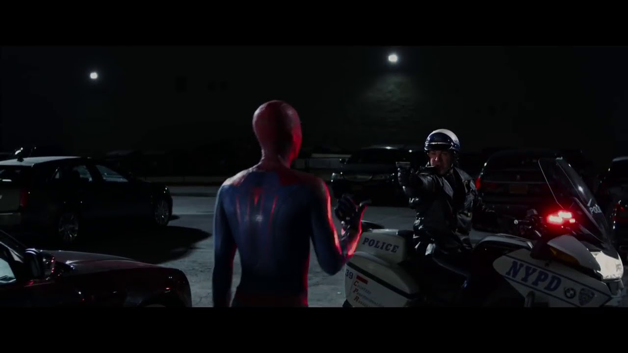 The Amazing Spider Man-Car Thief Scene-Movie - YouTube