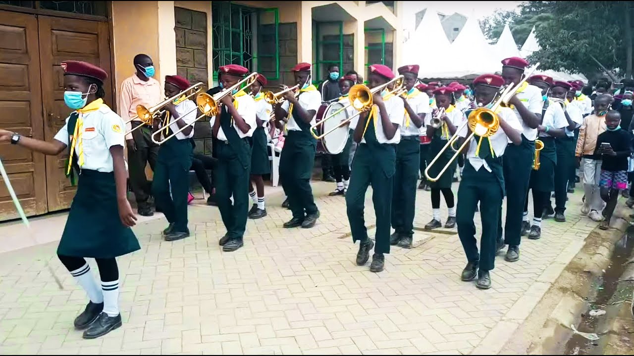 Mathare North Pathfinders Band Being Cheered in at EKUC Camporee April ...