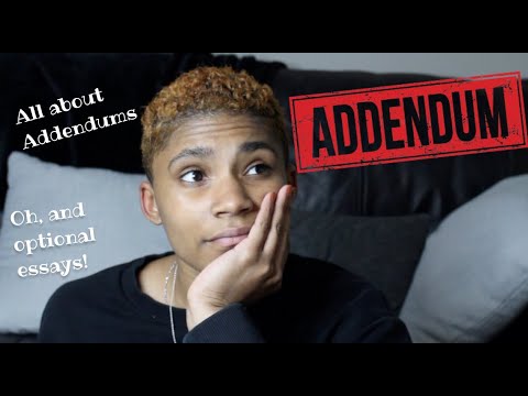 All about ADDENDUMS: When and How to Write an Addendum and Optional ...