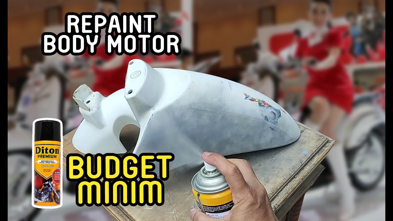 REPAINT BODY MOTOR BUDGET MINIM (scoopy karbu) - YouTube