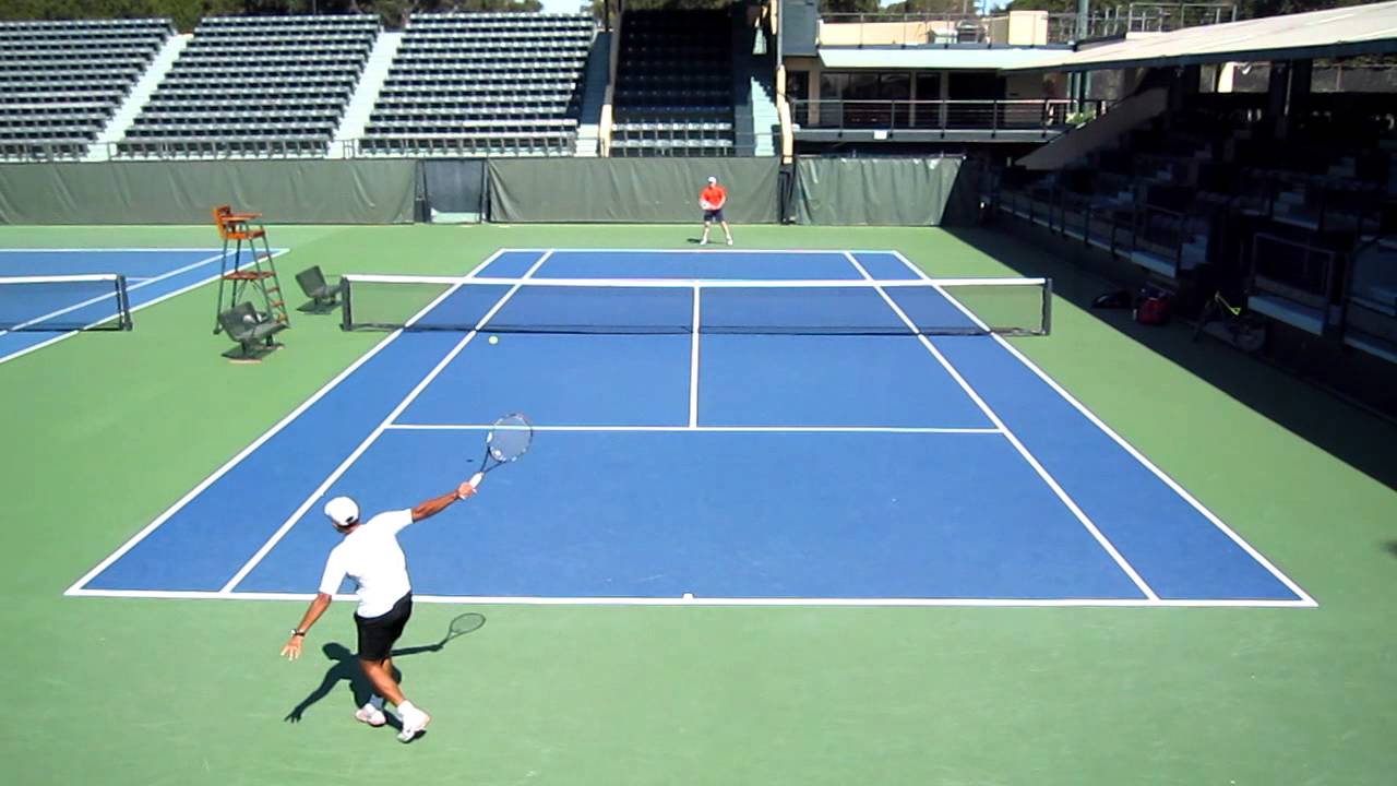 Tennis: Inside-out forehand winner - YouTube