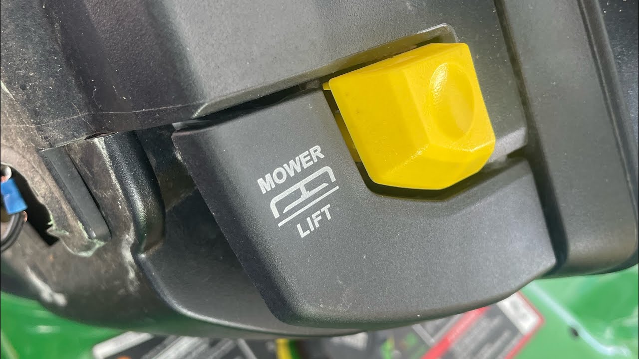 Overriding Reverse Button on John Deere Riding Mower - YouTube
