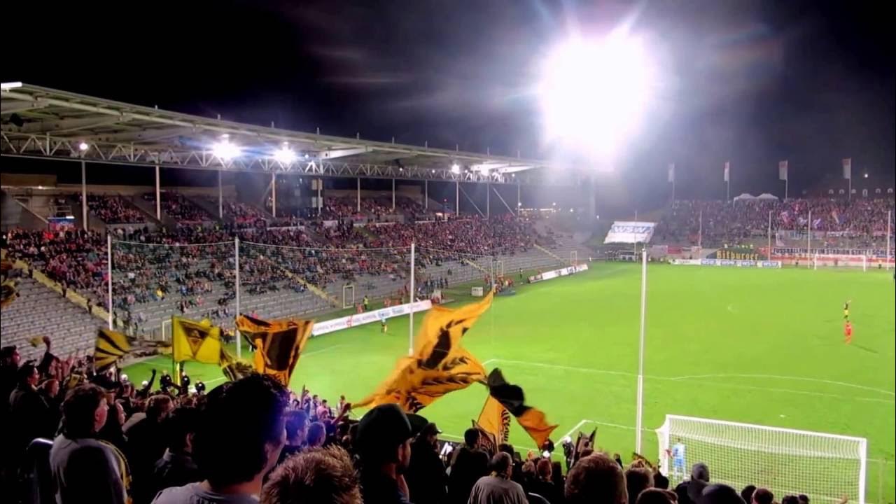 Wuppertaler SV 2:2 Alemannia Aachen | Pyro, Support & versuchter Zaunfahnenklau - YouTube