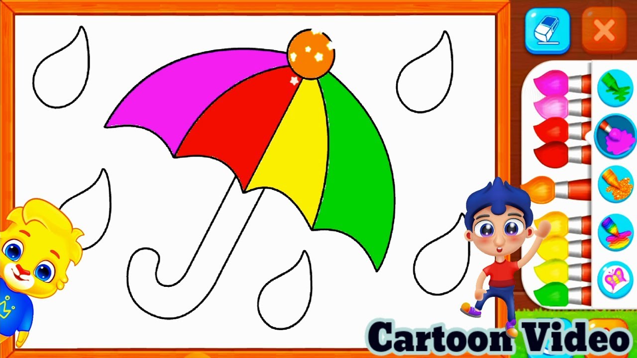{cartoon Tv} How To Teach Your Kids Paint Color Design | बच्चो की ...