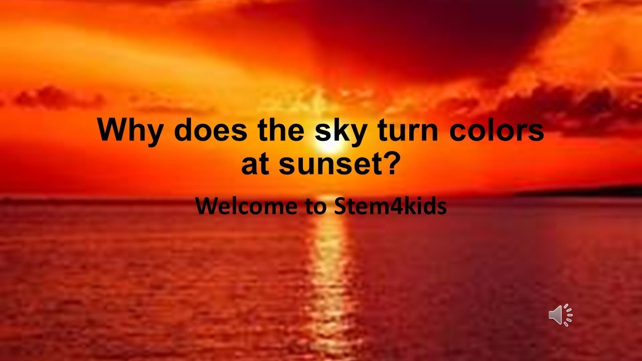 Why does the sky turn colors at sunset? - YouTube