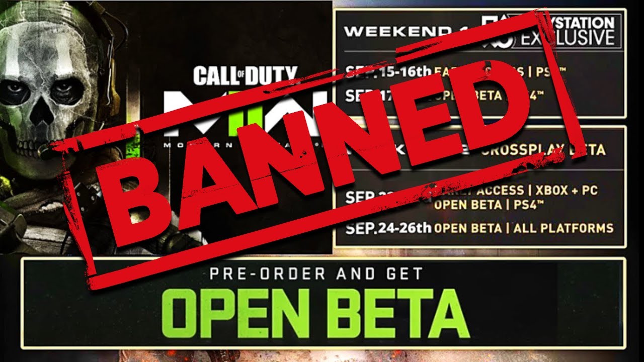 I've been BANNED from playing the Modern Warfare II beta... - YouTube