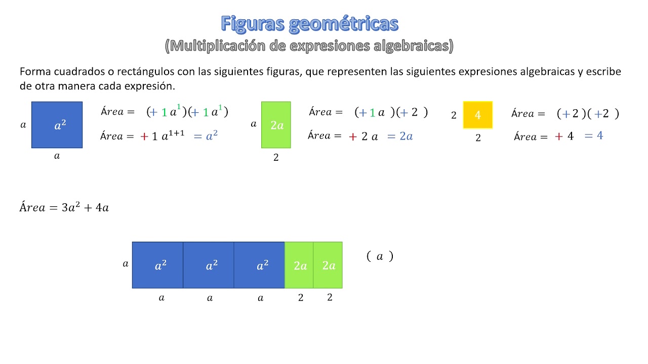 Construcción de figuras geométricas (Multiplicación de expresiones ...