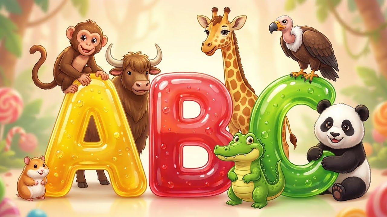 ABC Animals Song 🐾 | Learn the Alphabet with Cute Animals | Kids ...