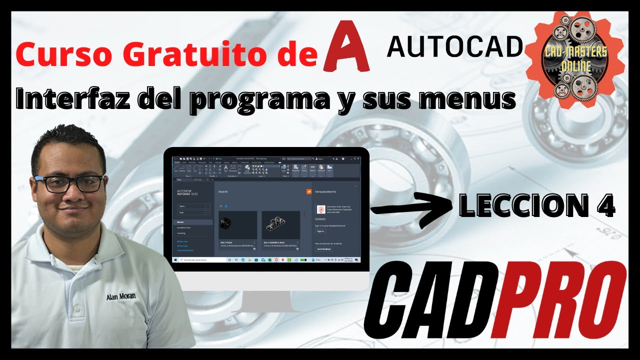 Leccion 4 Interfaz DEL Programa Y sus MENUS - YouTube