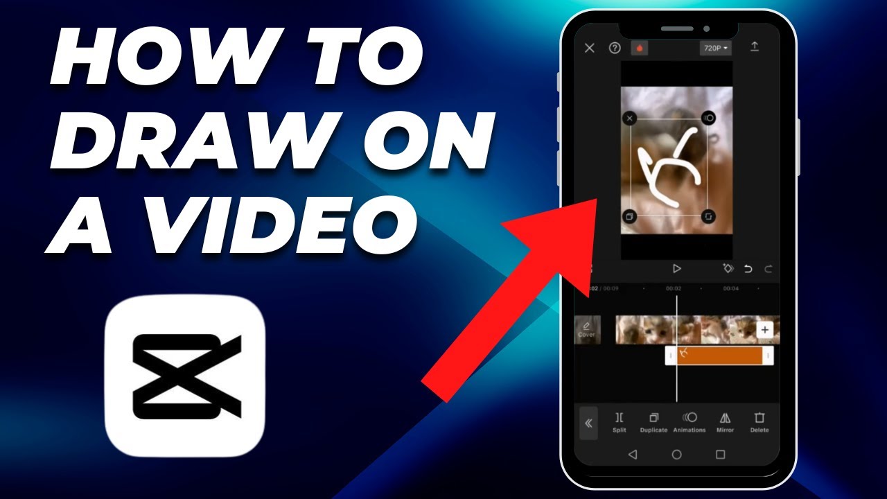 How To Draw On A Video In Capcut - YouTube
