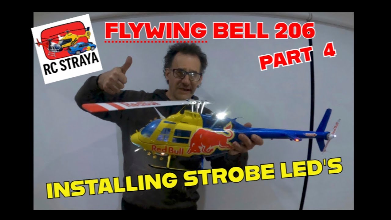 Installing Strobe LED's to your FLY WING Bell 206 // part 4 #flywingrc ...
