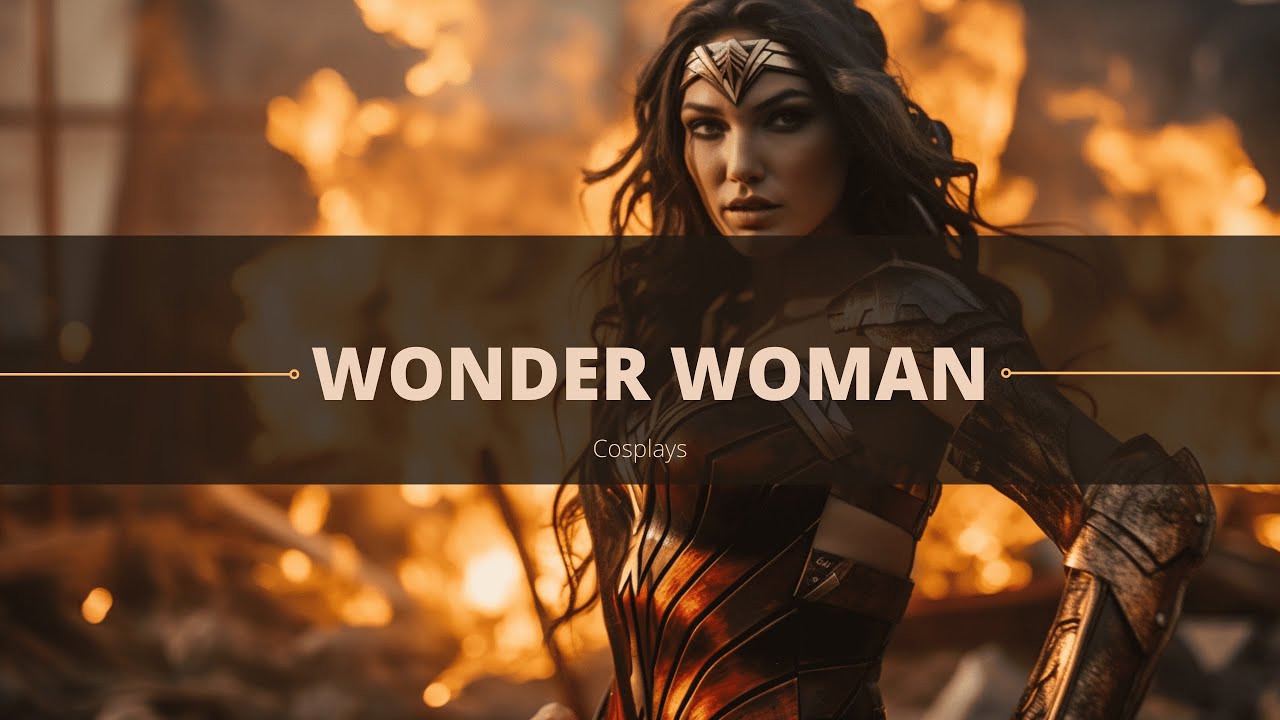 🔥 Wonder Woman Fire Warrior Cosplay 🔥 Unleash the Flames of Justice! 🔥 ...