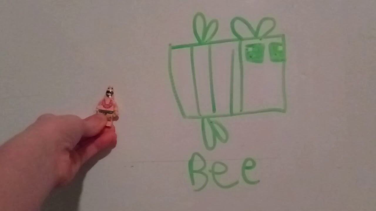 Patrick Star DRAWS A SKETCH Of The MINECRAFT BEE..... - YouTube