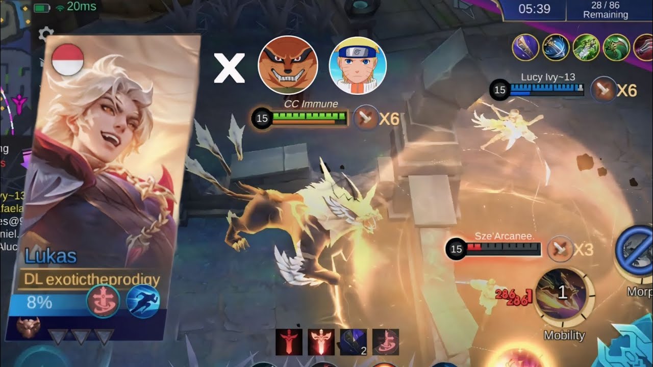 MLBB New Hero: LUKAS! Gameplay Test in Survival Mode | Mobile Legends ...