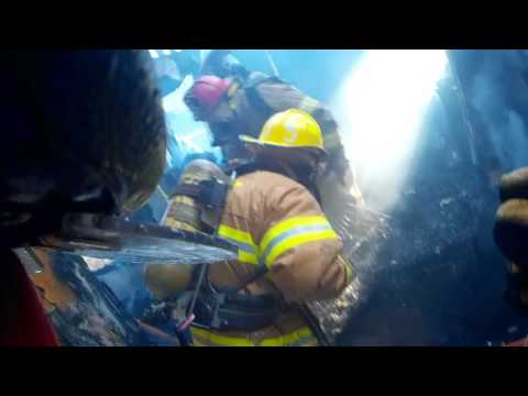 Working House Fire:Overhaul Operations - YouTube