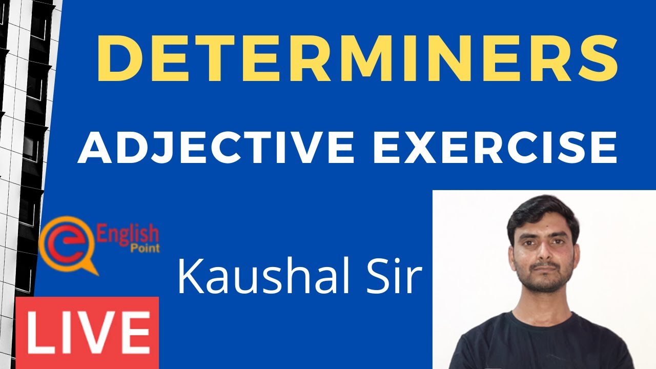 (Determiners) Adjective Exercise | Adjective Rule + Exercise | English ...