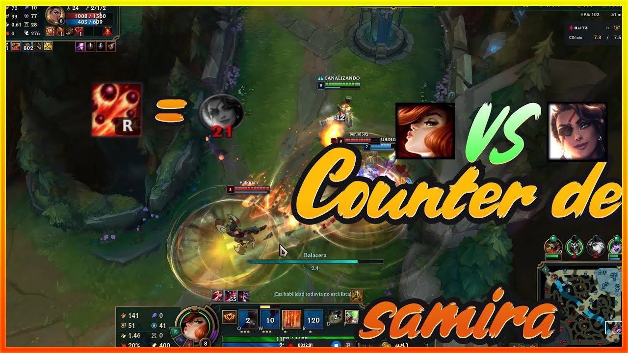 Como hacer Counter a Samira fácilmente 😅😆 | League Of Legends Español ...