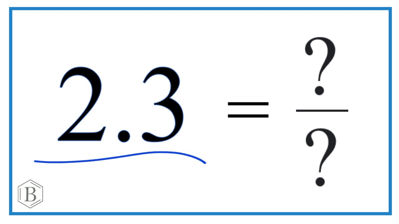 2 3 As A Fraction simplified Form YouTube