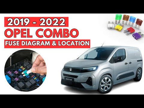 Opel Combo (2019 bis 2022) Sicherungskasten-Diagramme & Lageplan