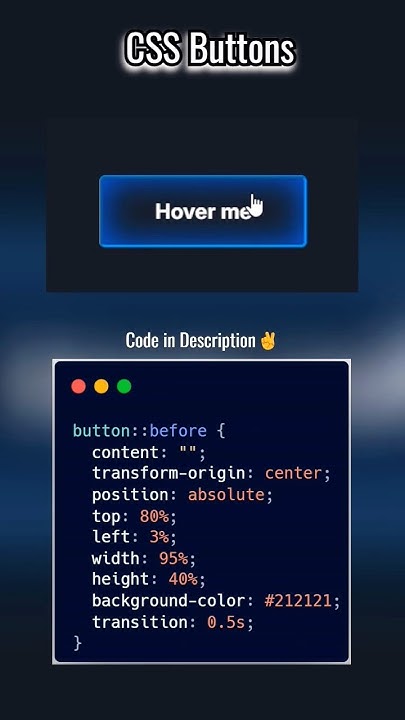 Get STUNNING Animated CSS Buttons with This One Simple Trick - YouTube