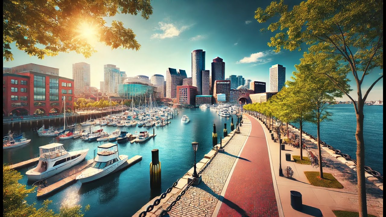 Marina Overlook Boston, MA [4K] POV Tour | Stunning Harbor Views ...
