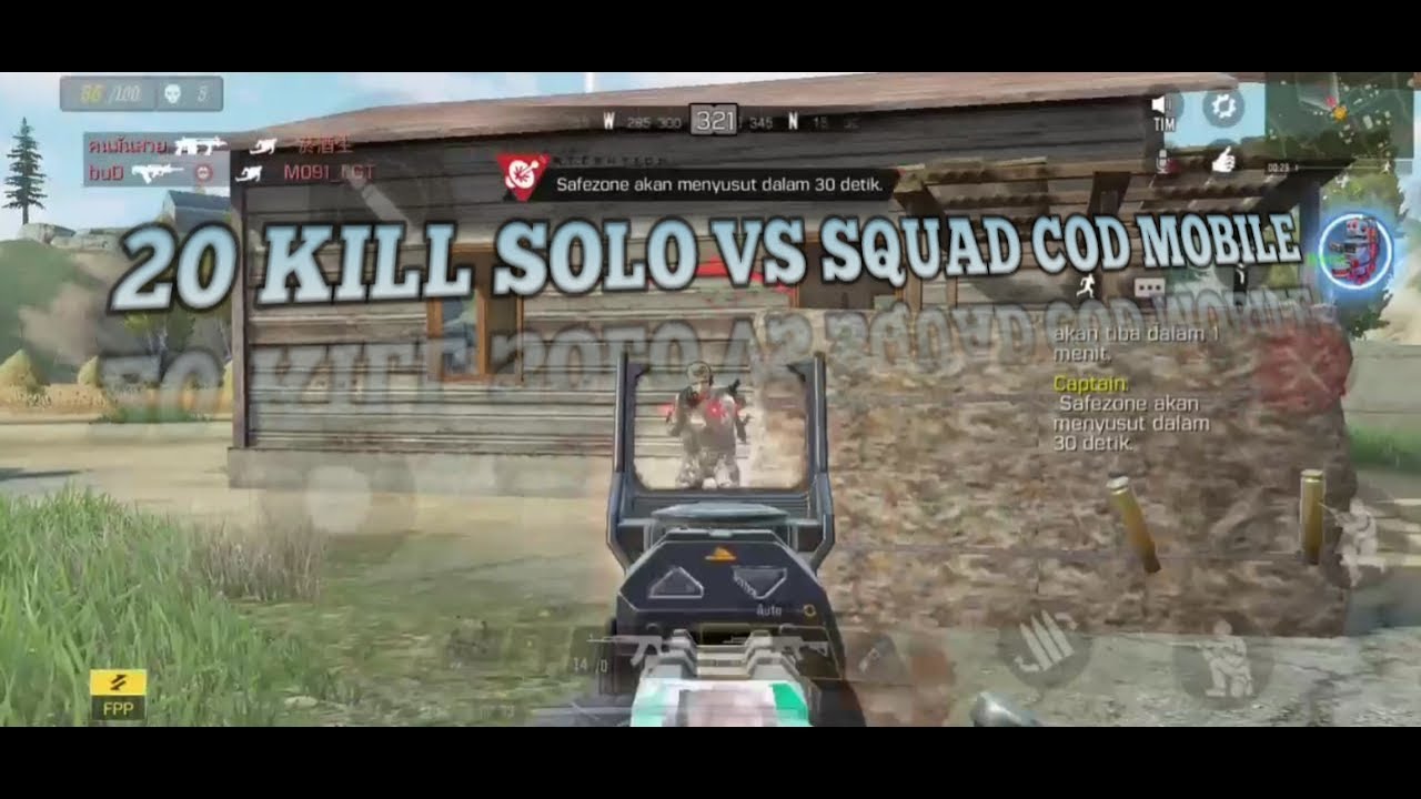 20 KILL SOLO VS SQUAD COD MOBILE - YouTube