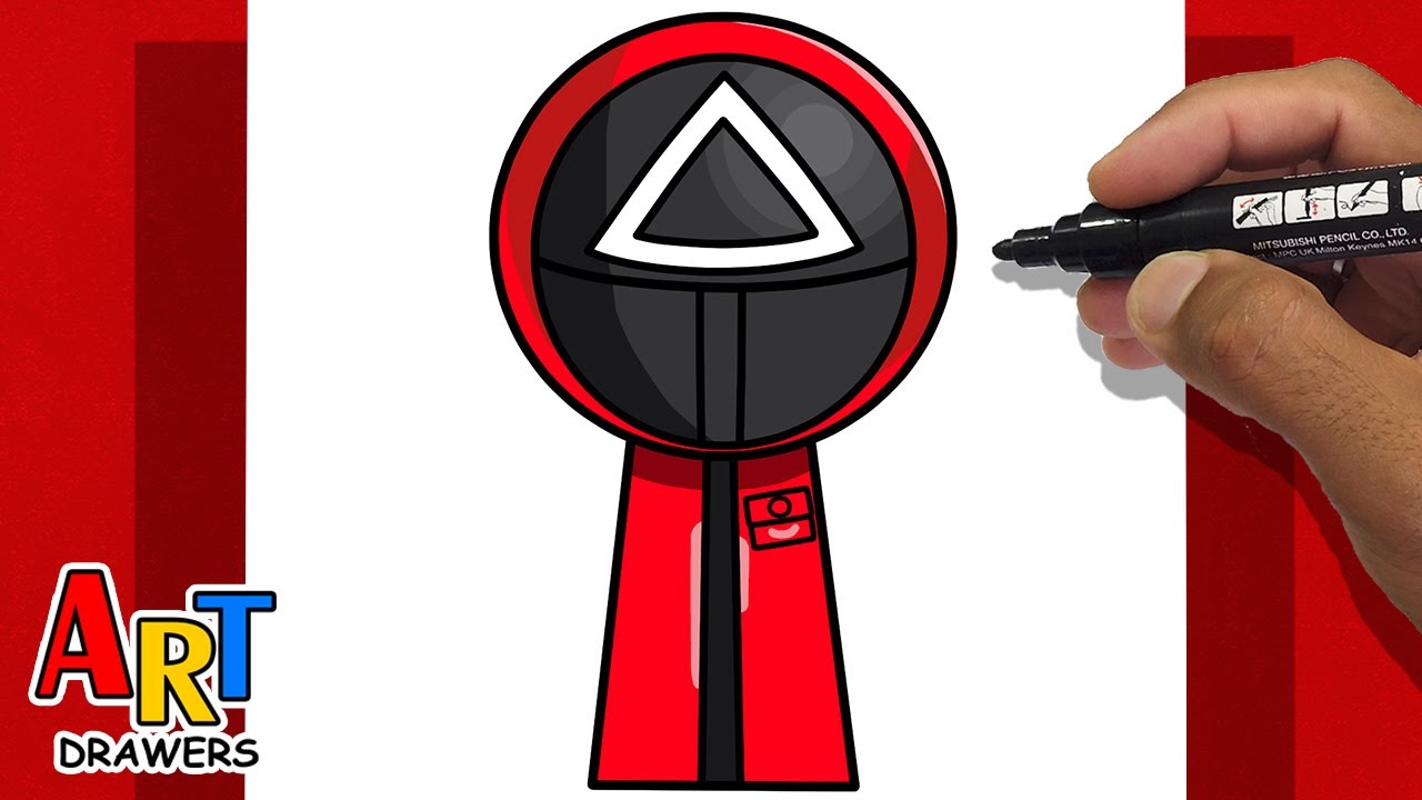 How To Draw Incredibox Sprunki OC - SQUID GAME 2 ( Triangle Guard ...