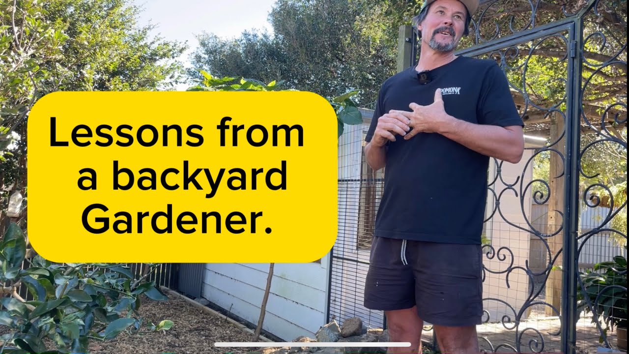 Tips and lessons from an organic backyard Gardener. - YouTube