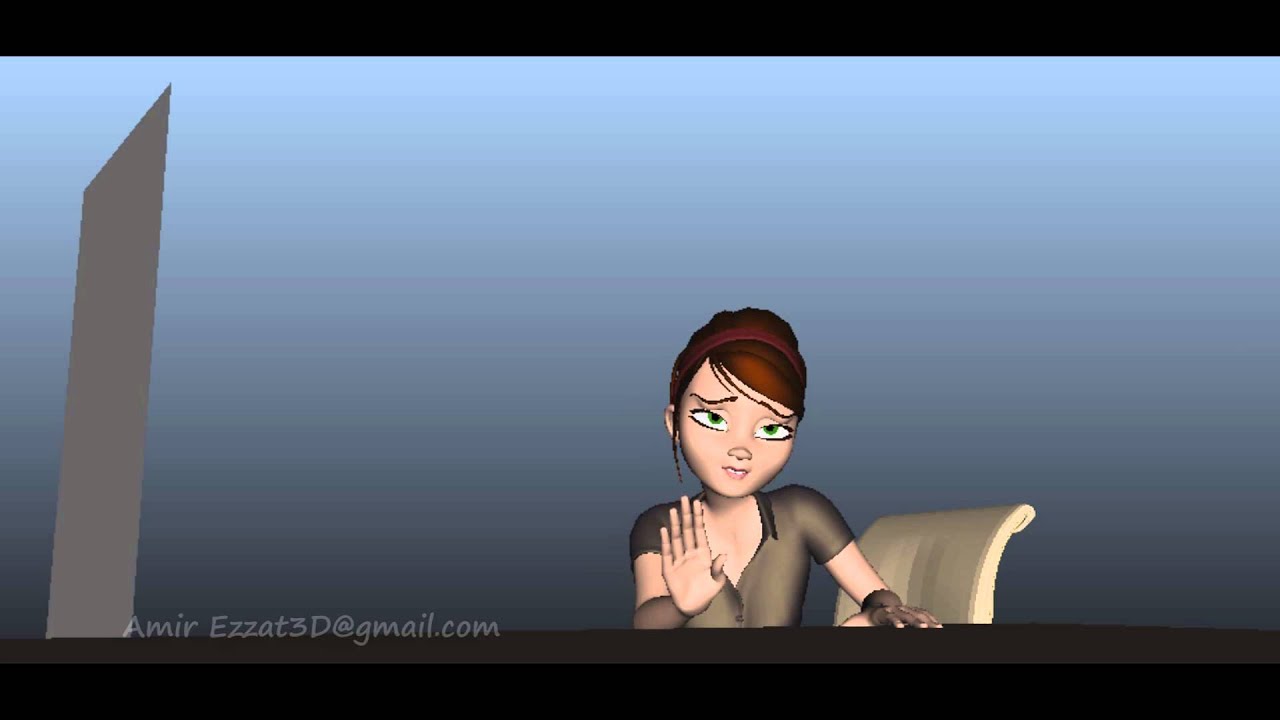 Egyptian body language Acting Animation mery - YouTube