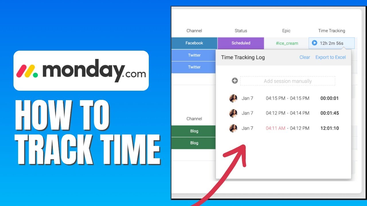 EASY Way How To Track Time Inn Monday.com - How To Use Time Tracker In ...
