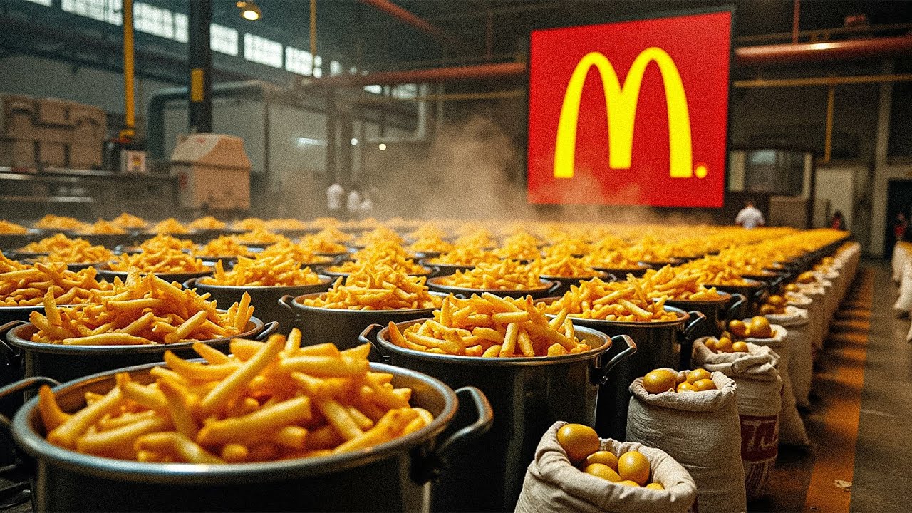 Cómo Se Hacen Las Papas Fritas De McDonald's En Una Fábrica - YouTube