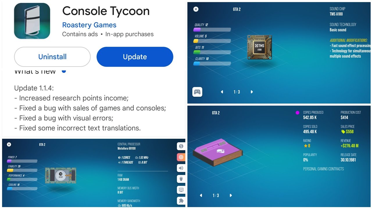 CONSOLE TYCOON NEW UPDATE PART 2 GAMEPLAY NEW GAME - YouTube