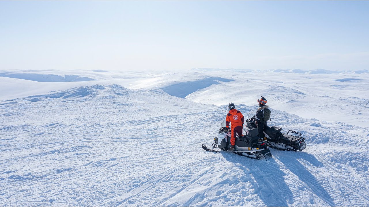 Snowmobile safari to Halti, Finland's highest mountain - YouTube