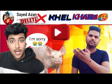 REPLY SAYED AZAD DELETE YOUTUBE CHANNEL 😭😭 | LIYE VIDEO | Ravi gulnaj - YouTube