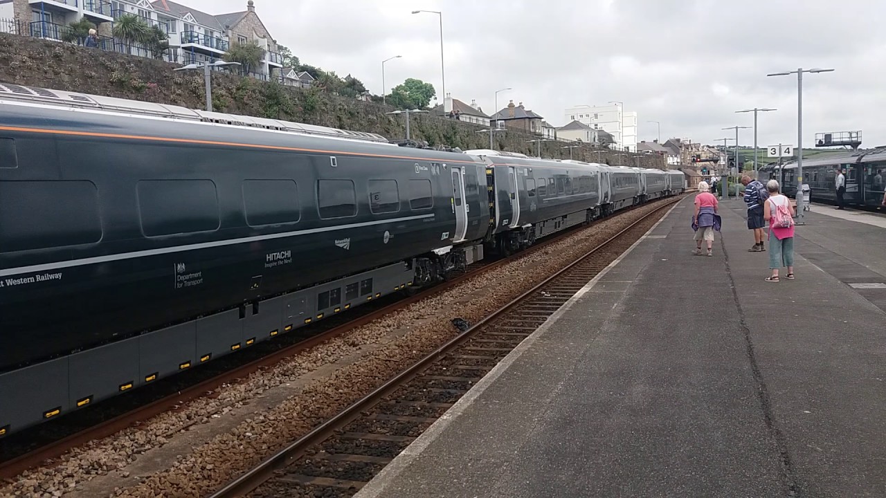 GWR Hitachi IEP Class 800 first visit to Penzance - YouTube