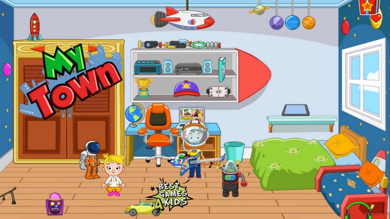 My Town : Best Friend's House | Play in the Bedroom with your best ...