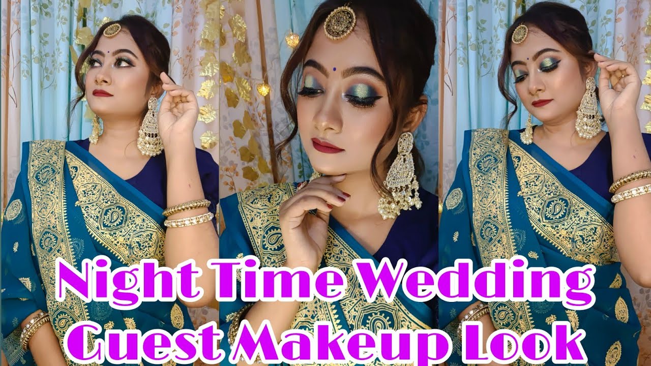 Night time wedding guest makeup look| wedding guest makeup look| # ...