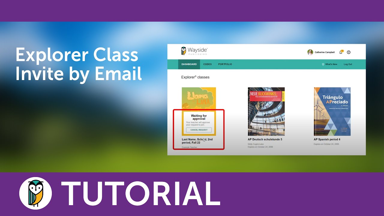 Explorer Class: Invite by Email (teachers with student access codes to ...