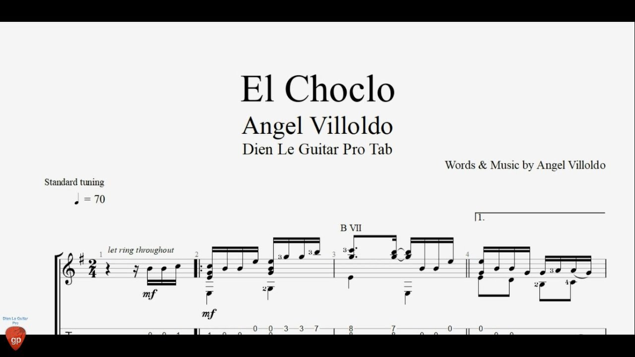 (Angel Villoldo) El Choclo - Guitar Tutorial + TAB - YouTube