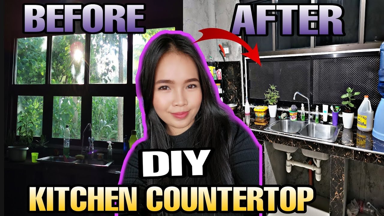 PAANO MAGLAGAY NG TILES SA LABABO O KITCHEN COUNTERTOP WITH Sink AT ...