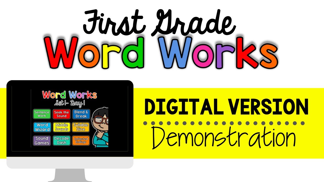 First Grade Word Works Phonological Awareness Routine Demonstration ...