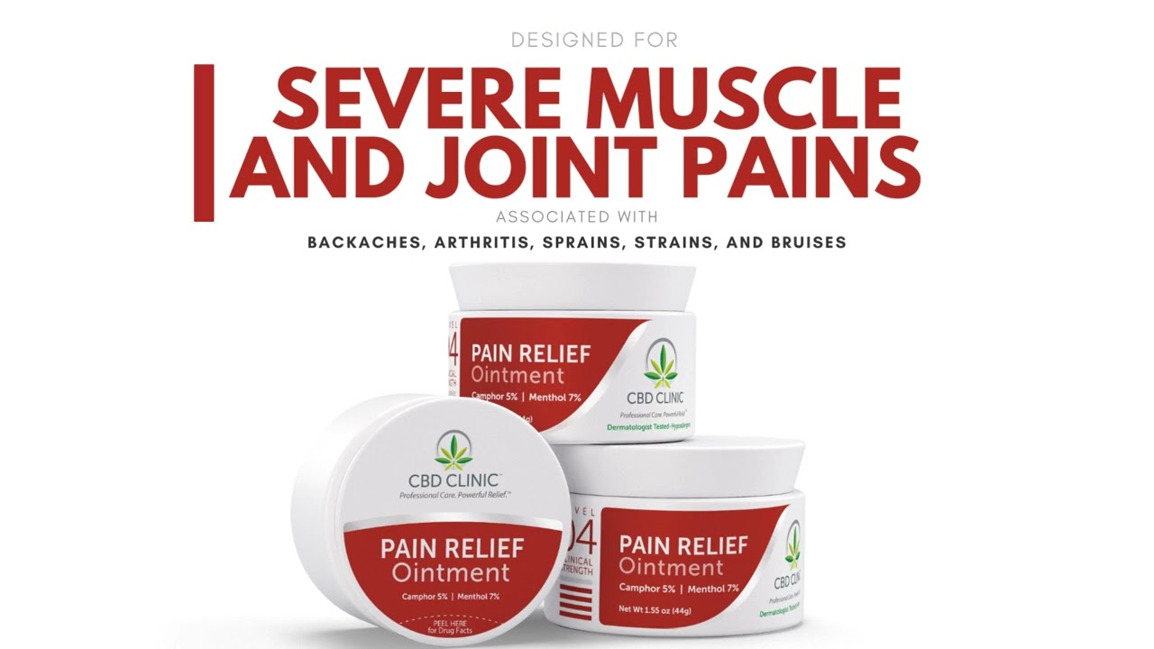 CBD Clinic Level 4 Pain Relief Ointment - YouTube