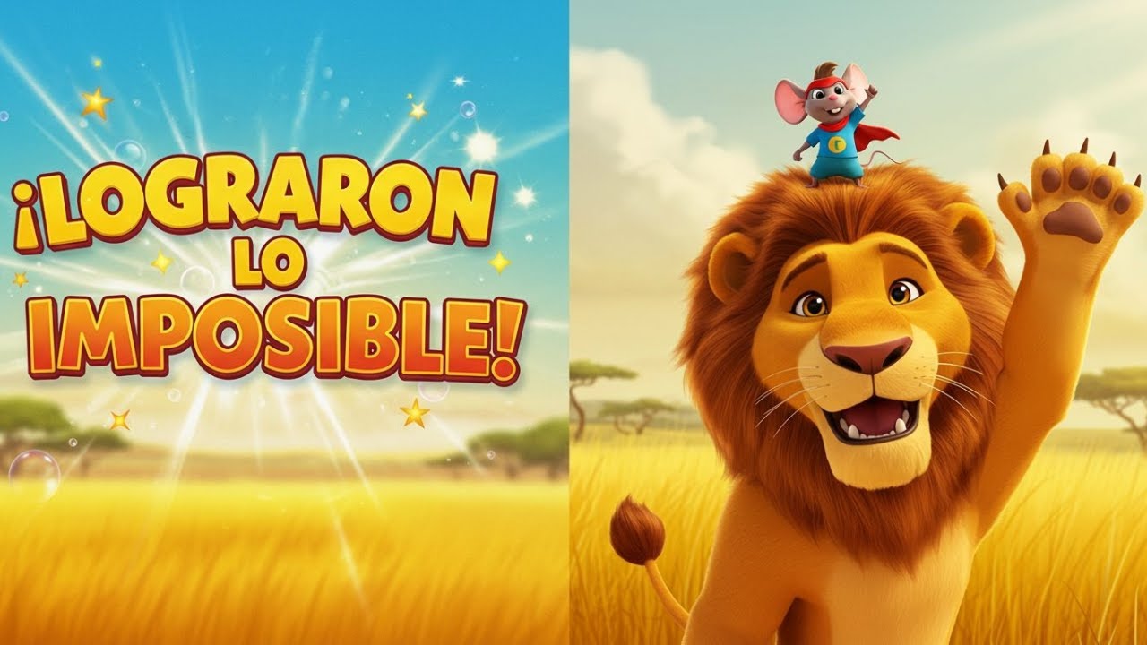 El León y el Ratón que Lograron lo Imposible | Cuento Infantil con ...