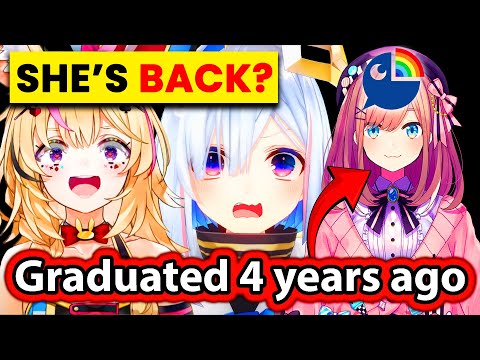 Kanata and Polka React to Lulu from Nijisanji Returning after Graduation (Hololive)